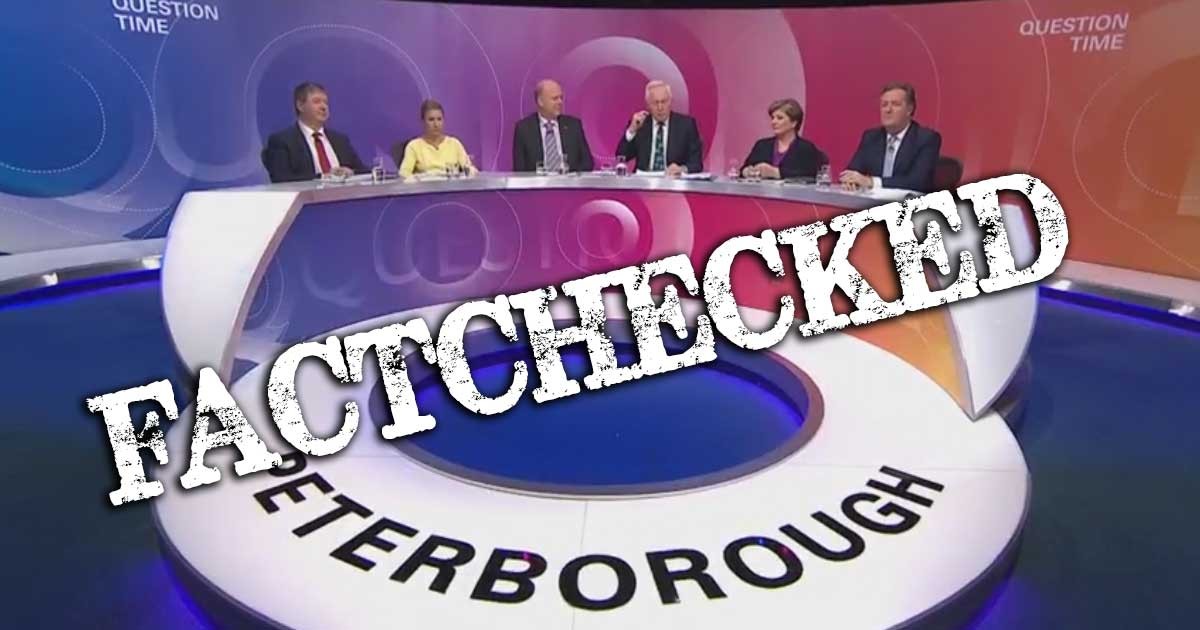 BBC Question Time, factchecked – Full Fact
