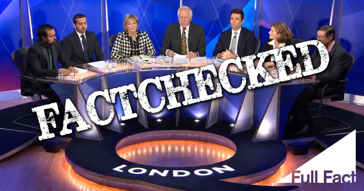 19 November's BBC Question Time, factchecked – Full Fact