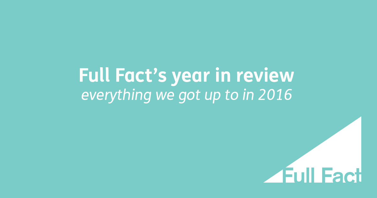 A year in the Full Fact office - Full Fact