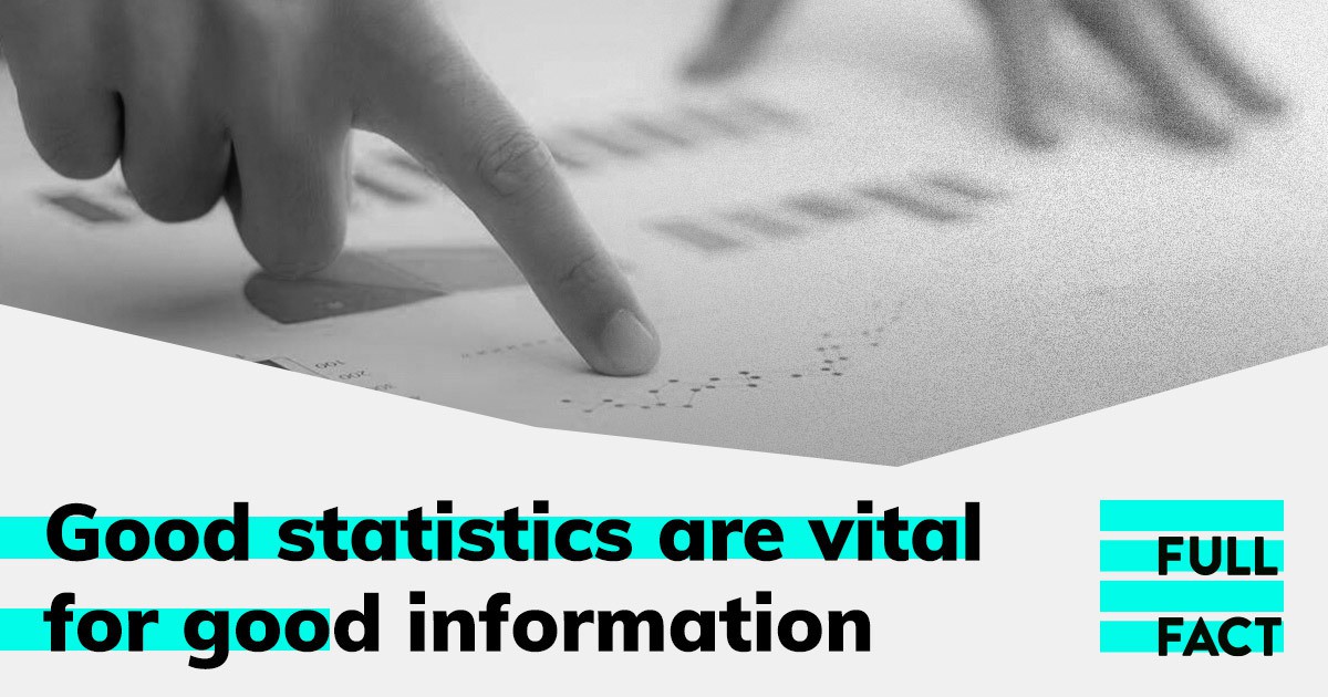 Why good statistics are so important for fact checkers – Full Fact