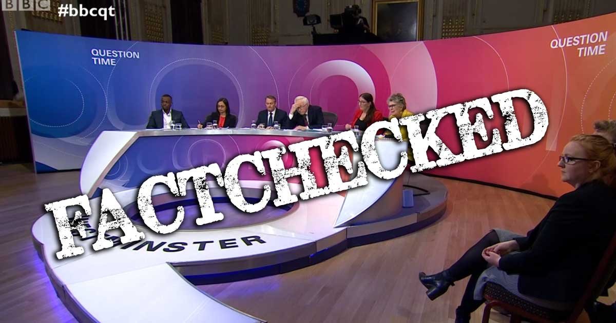 BBC Question Time: factchecked – Full Fact