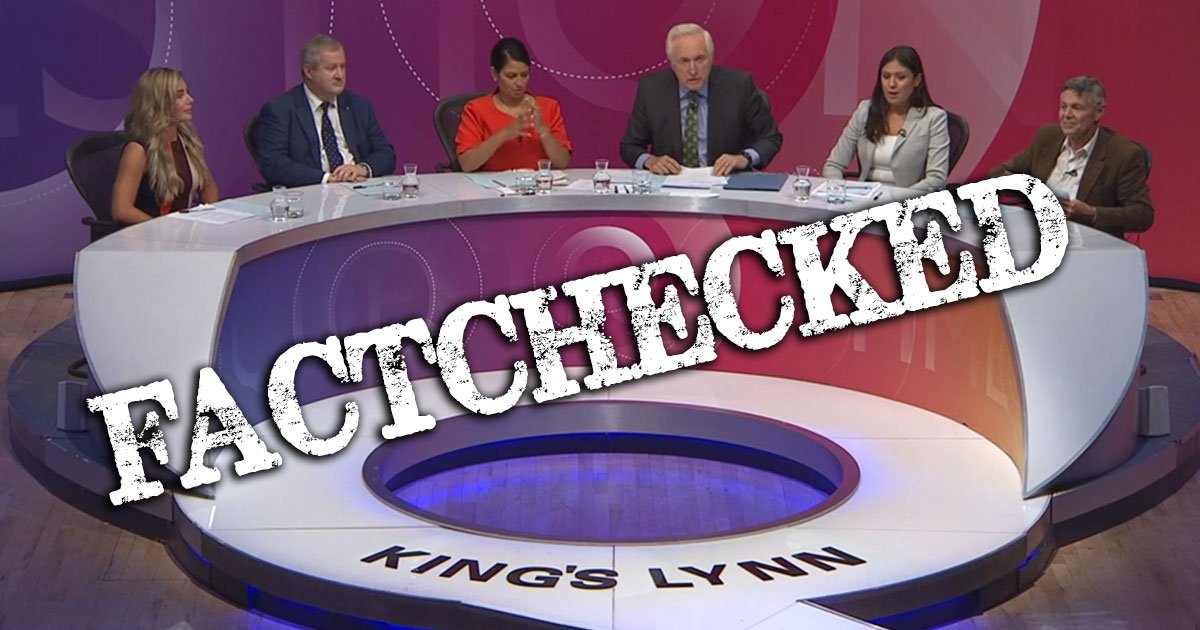 BBC Question Time: factchecked – Full Fact