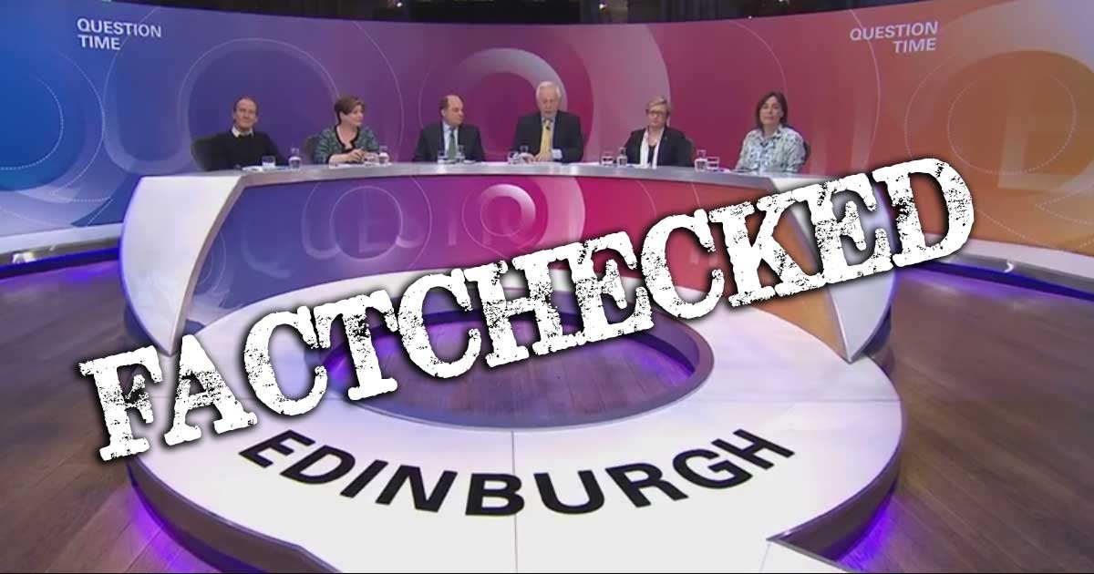 BBC Question Time, factchecked – Full Fact
