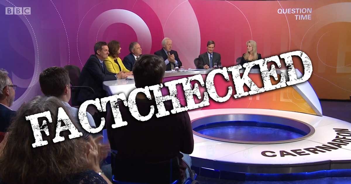 BBC Question Time: factchecked – Full Fact