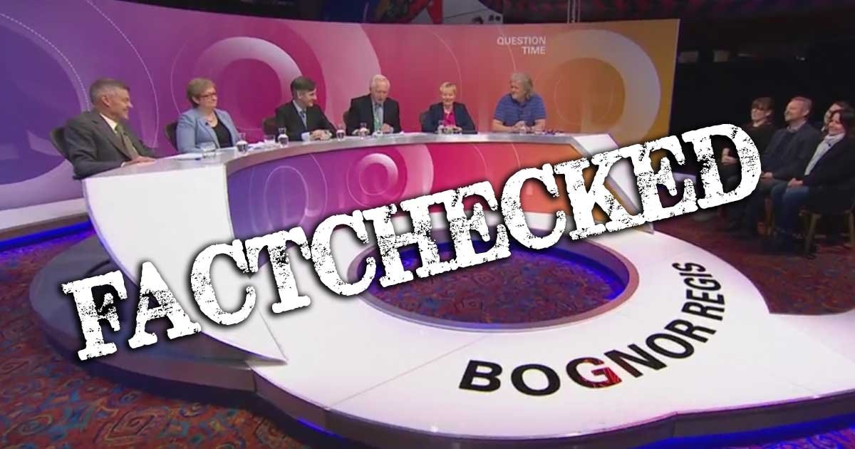 BBC Question Time, factchecked – Full Fact