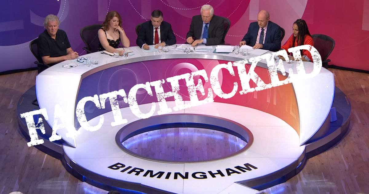 BBC Question Time: factchecked – Full Fact