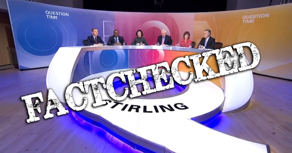 BBC Question Time, factchecked – Full Fact
