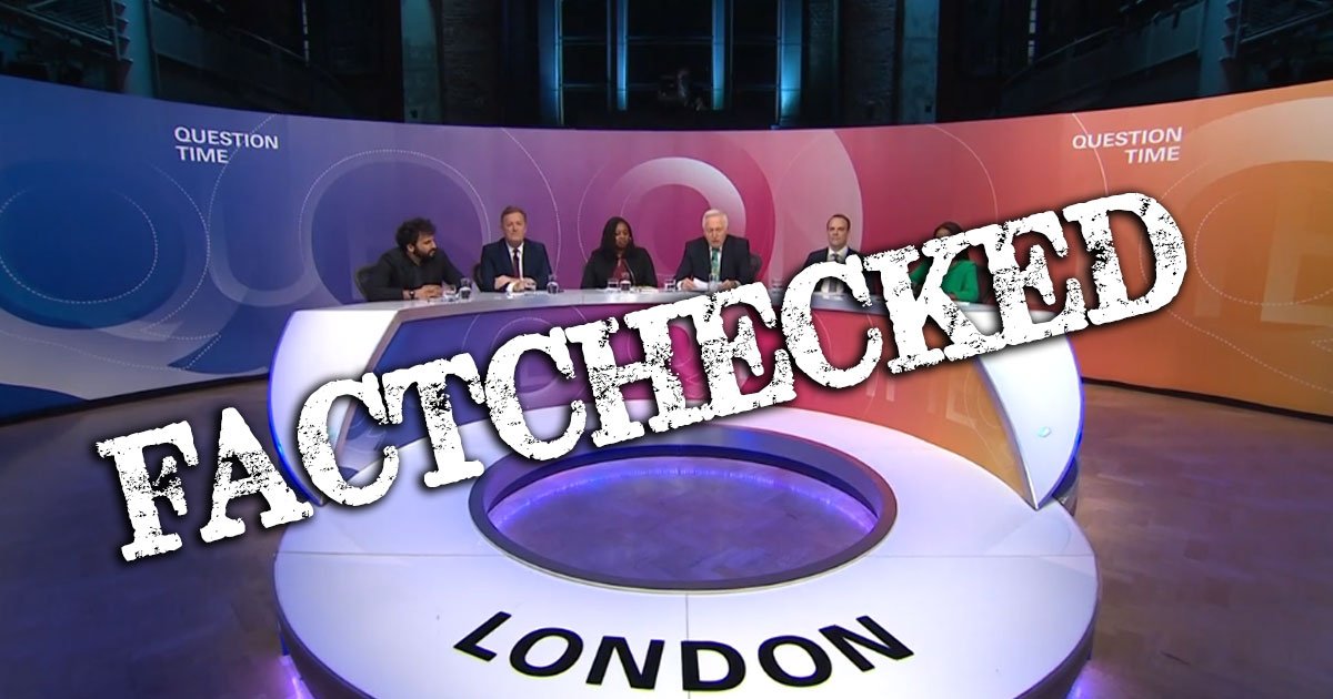 BBC Question Time: factchecked – Full Fact