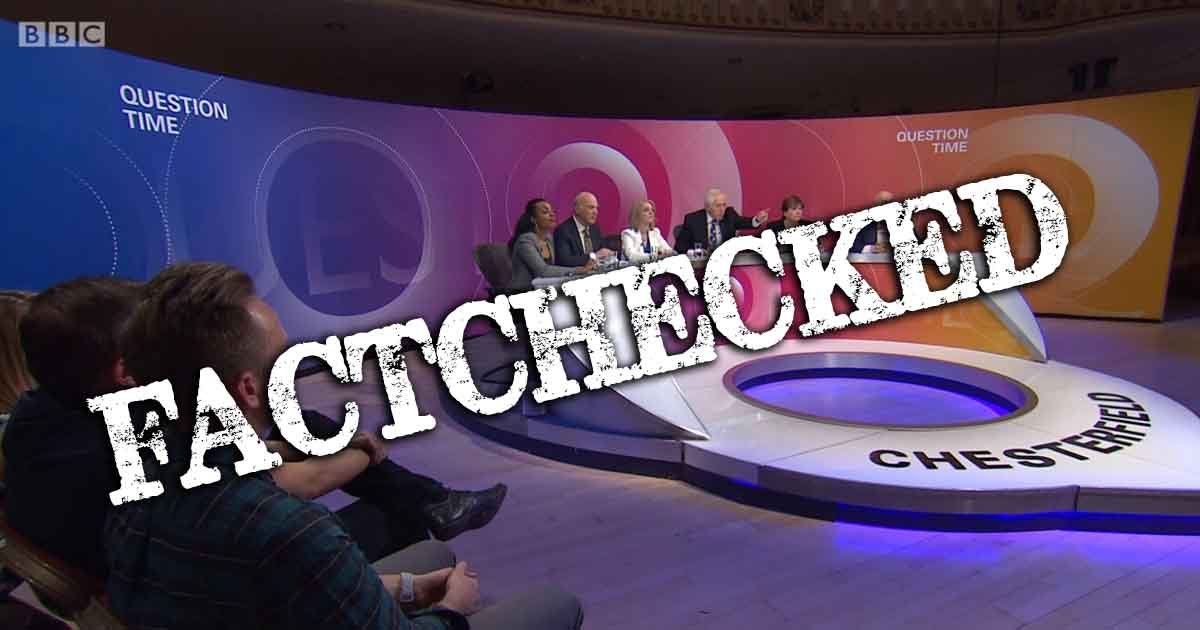 BBC Question Time: factchecked – Full Fact