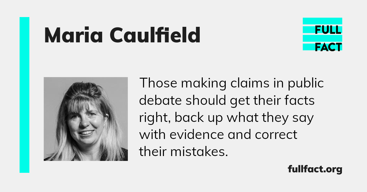 Maria Caulfield – Full Fact