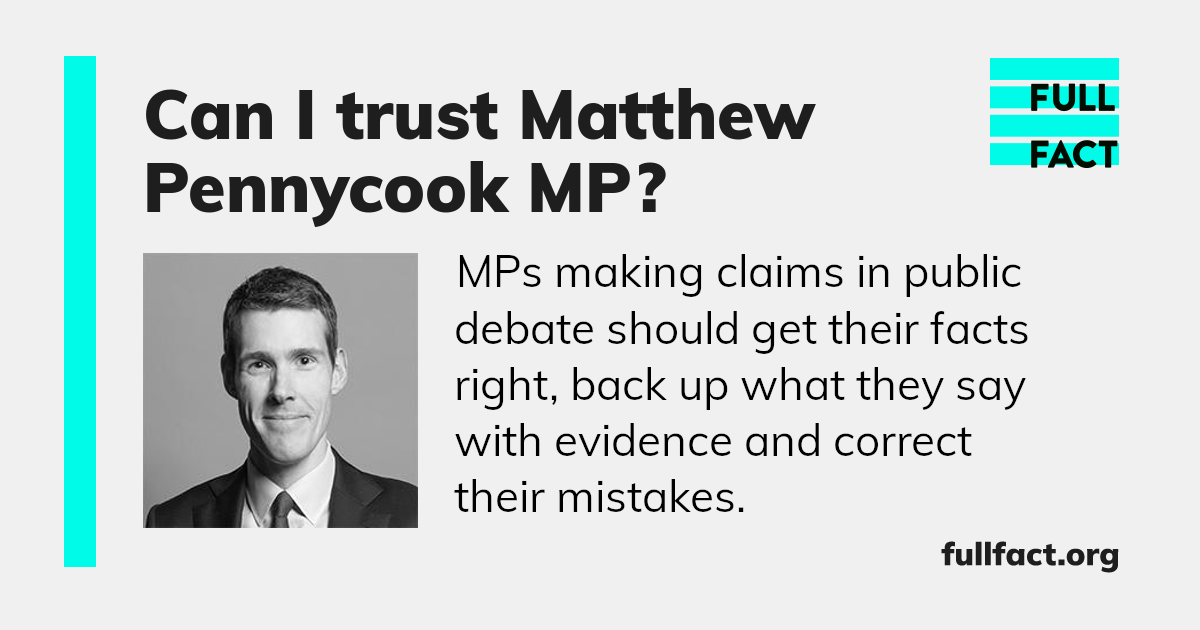 Matthew Pennycook’s record in public debate - Full Fact