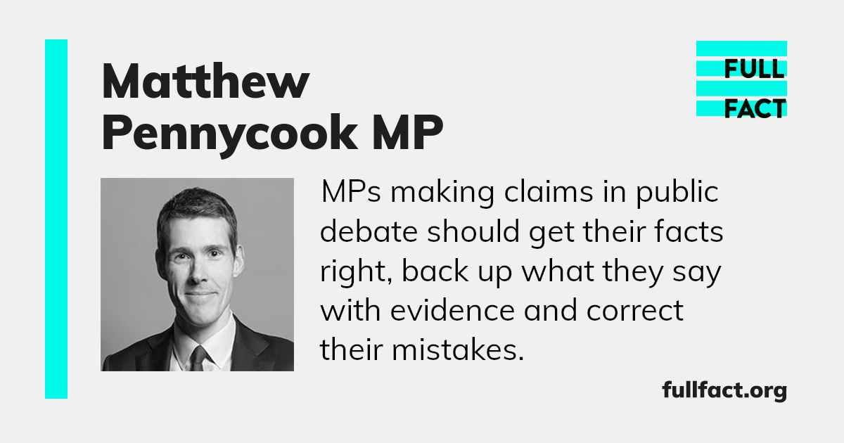 Matthew Pennycook MP Full Fact